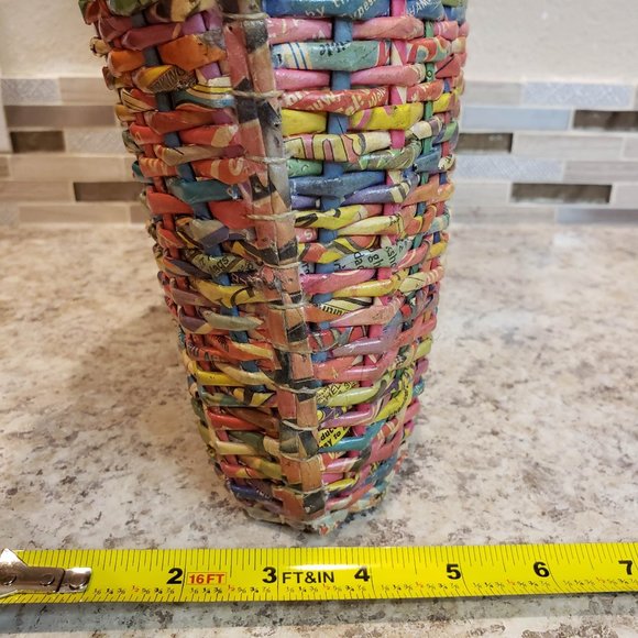 Hand Crafted | Bags | Vintage 6s 70s Colorful Handmade Rolled Recycled ...